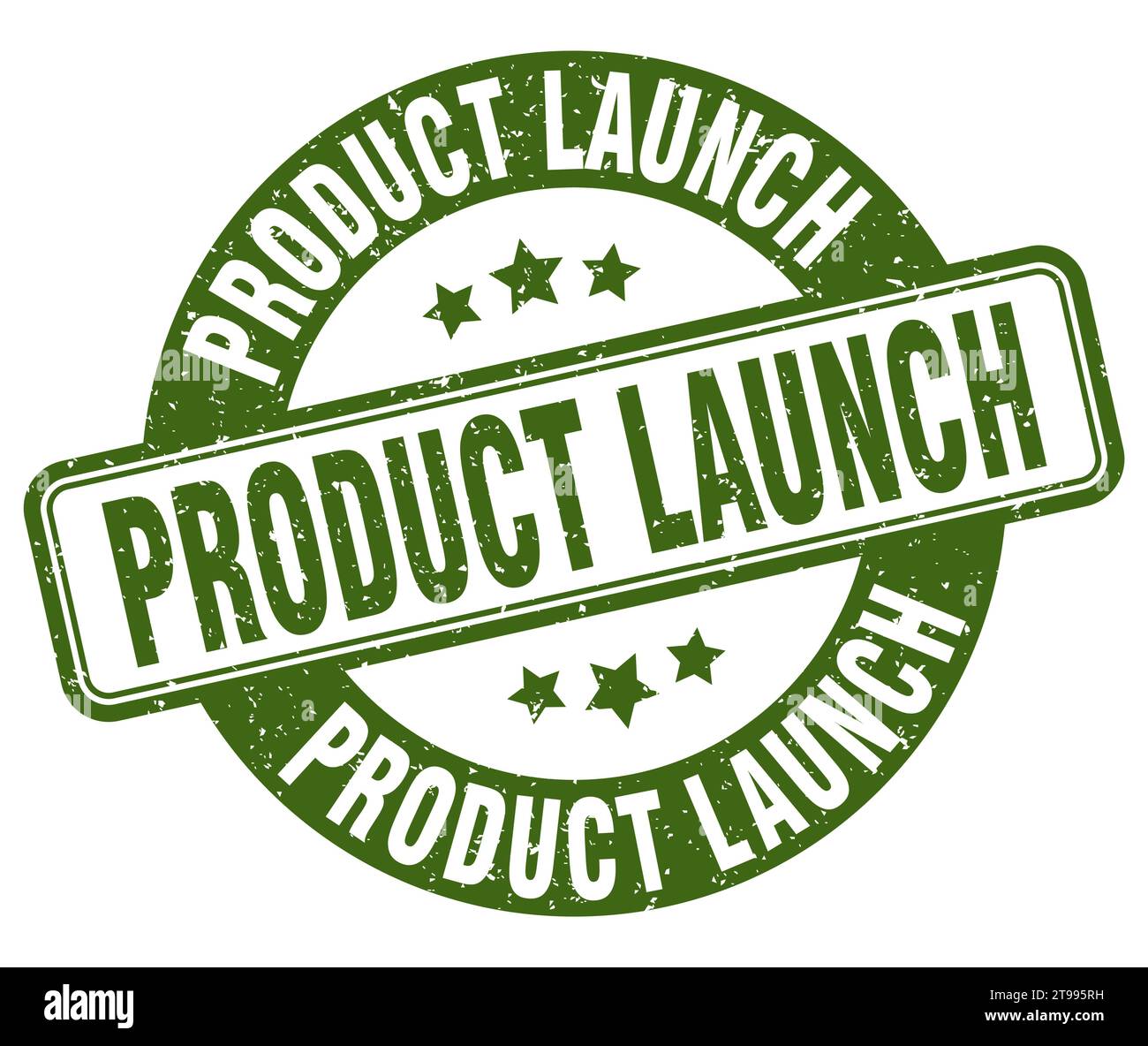 product launch stamp. product launch sign. round grunge label Stock ...