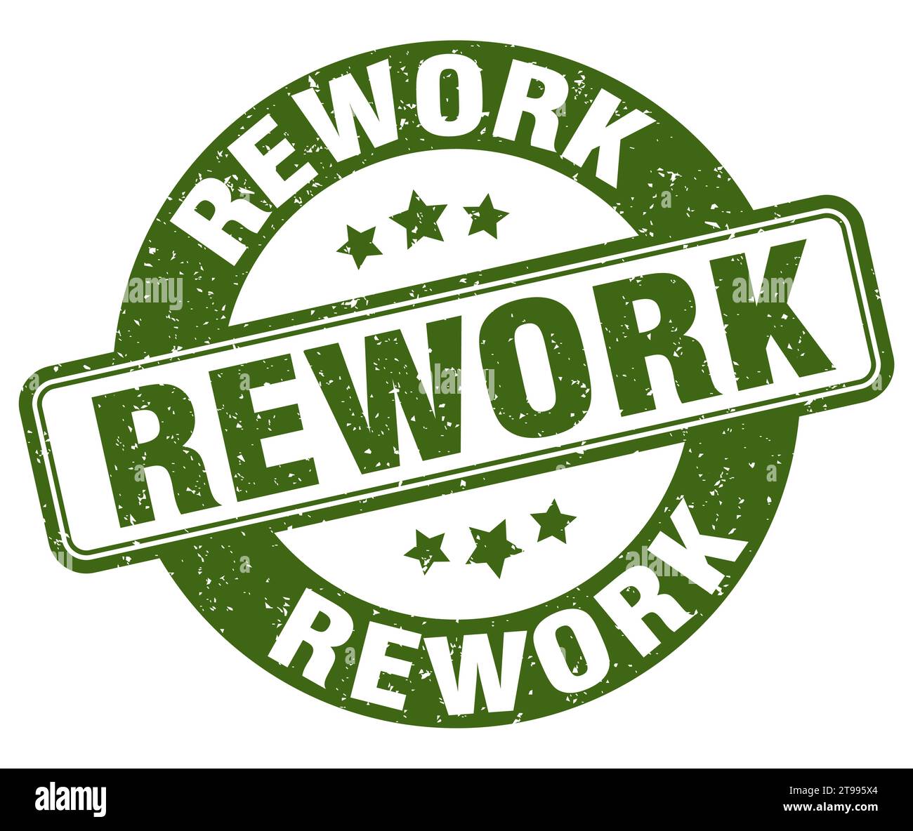 rework stamp. rework sign. round grunge label Stock Vector Image & Art ...