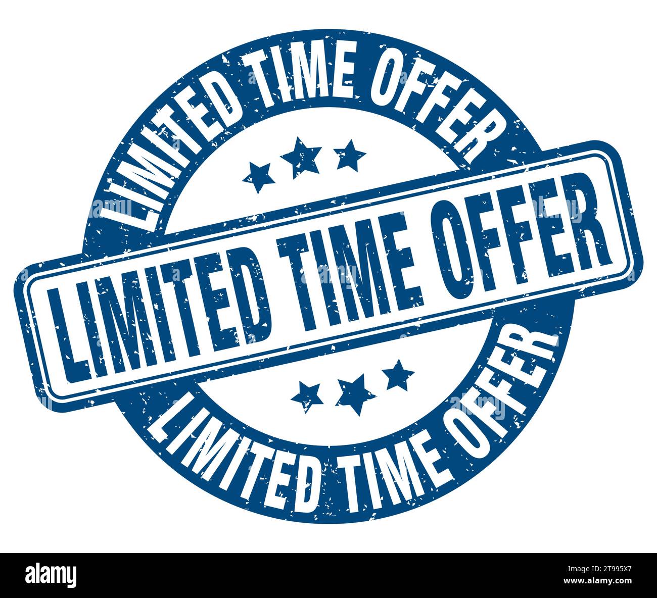 limited time offer stamp. limited time offer sign. round grunge label ...