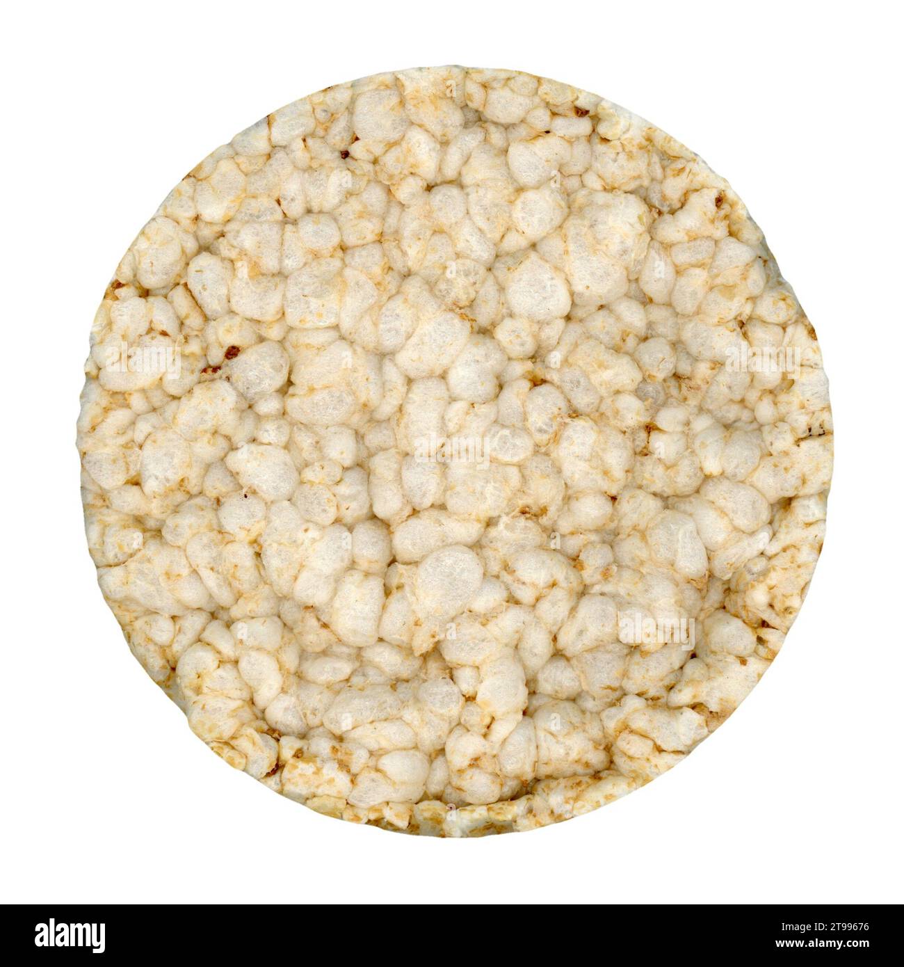 puffed rice cakes vegetarian diet snack food isolated over white ...