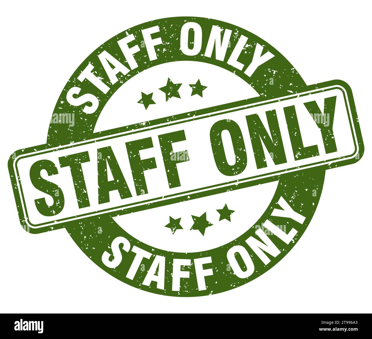 staff only stamp. staff only sign. round grunge label Stock Vector ...