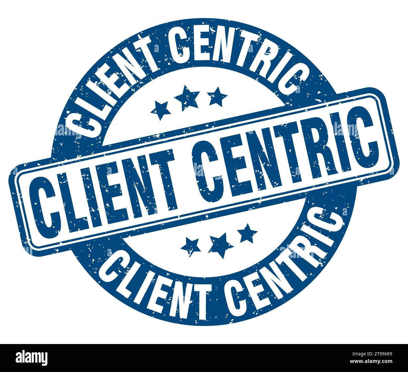 client centric stamp. client centric sign. round grunge label Stock ...