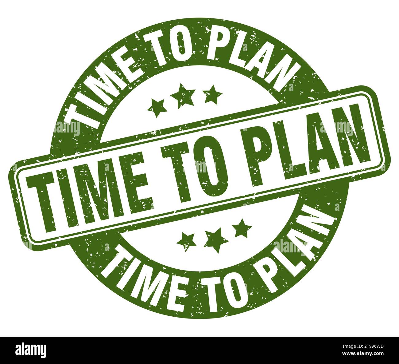 time to plan stamp. time to plan sign. round grunge label Stock Vector ...