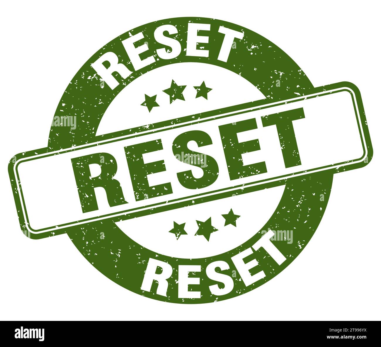 reset stamp. reset sign. round grunge label Stock Vector Image & Art ...