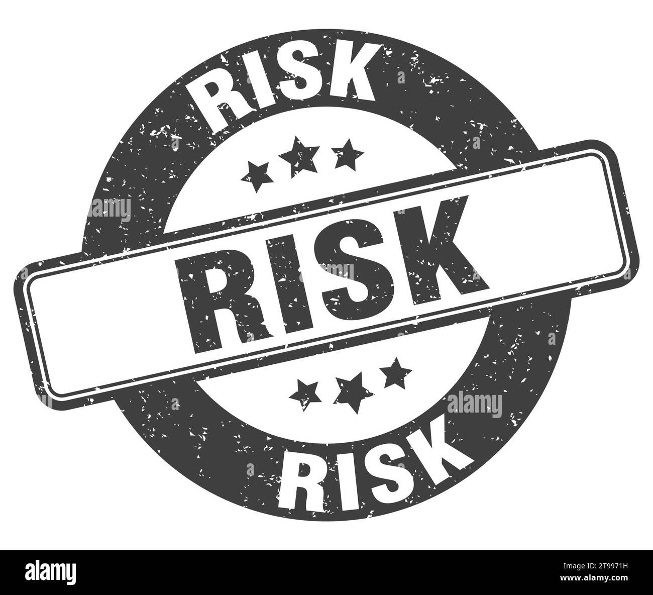 risk stamp. risk sign. round grunge label Stock Vector Image & Art - Alamy
