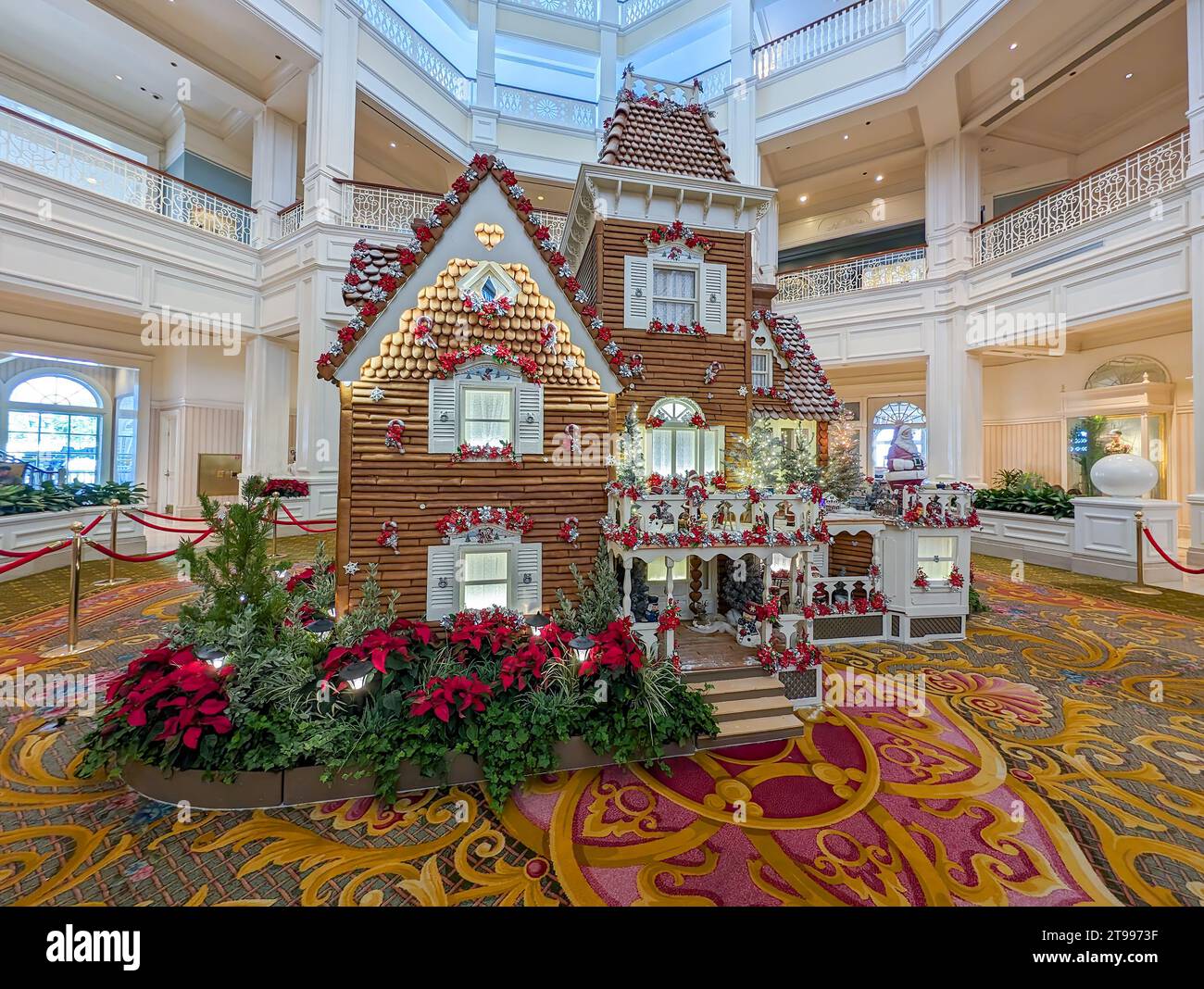 Life size Gingerbread house on display at the Disney Grand Floridian ...