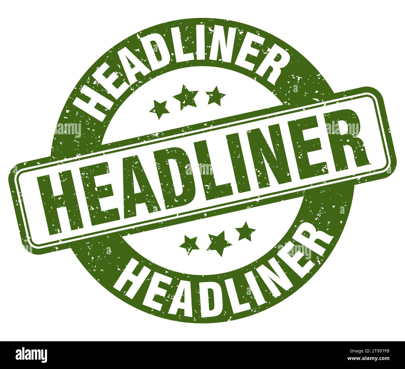 headliner stamp. headliner sign. round grunge label Stock Vector Image ...