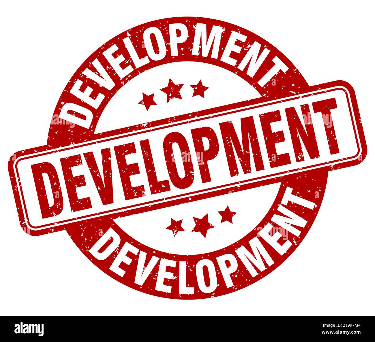 development stamp. development sign. round grunge label Stock Vector ...