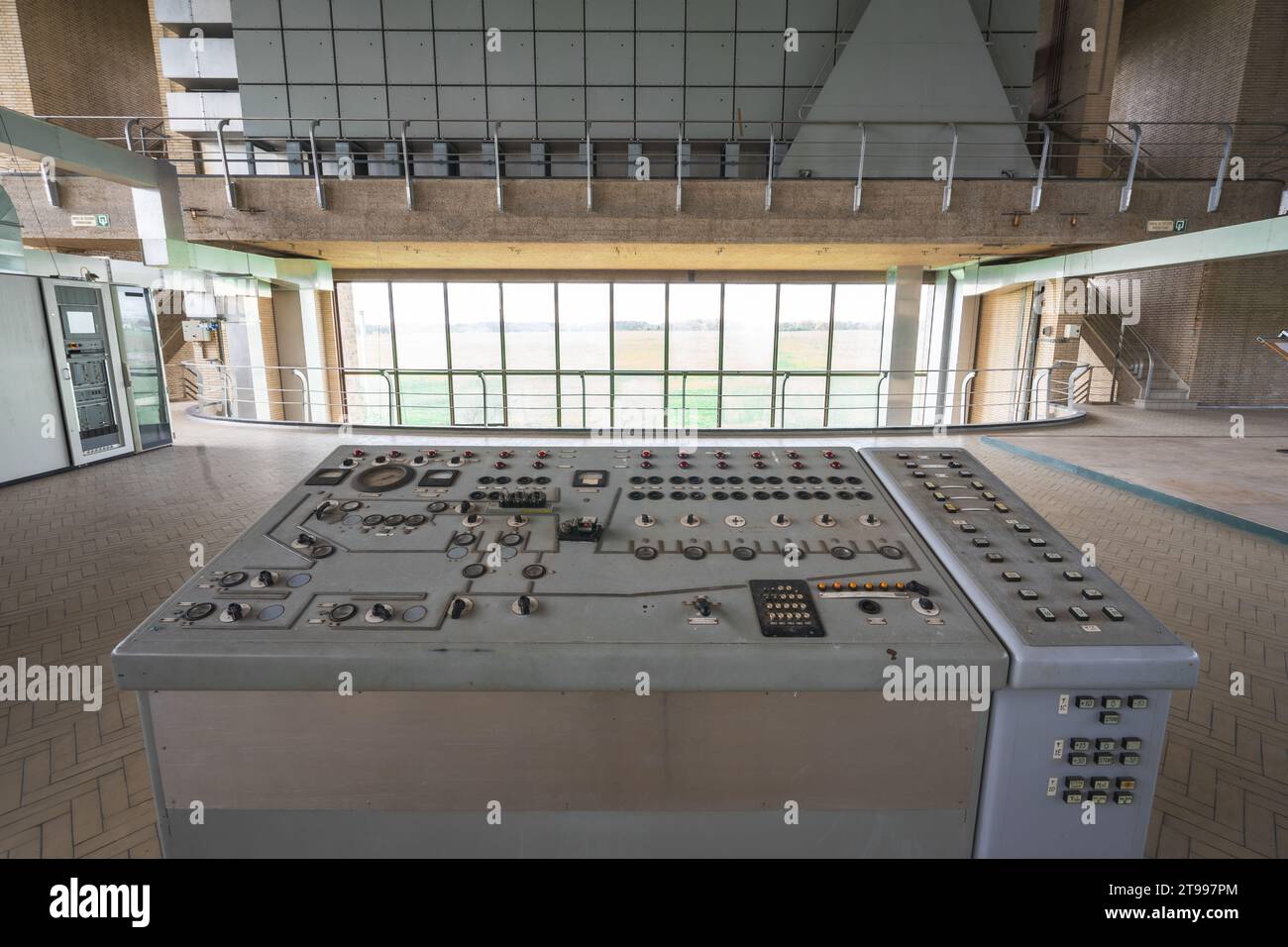 Old control room from an Abandoned Radiostation Stock Photo - Alamy