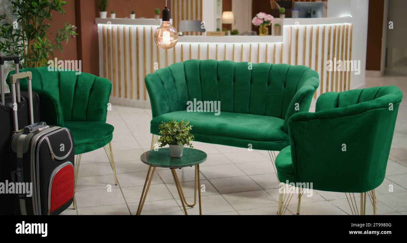 Check in desk stylish resort hi-res stock photography and images - Alamy
