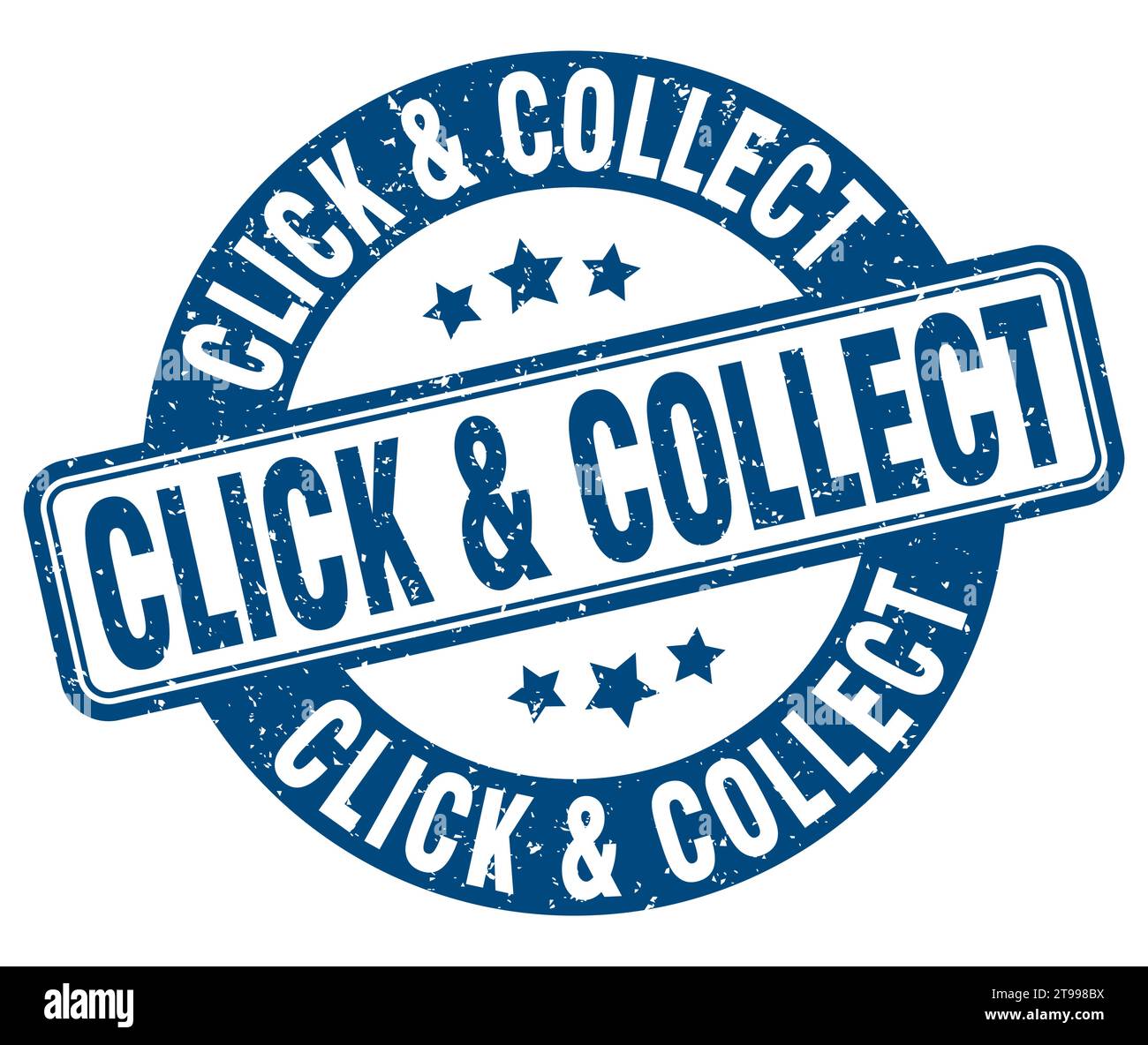click & collect stamp. click & collect sign. round grunge label Stock ...