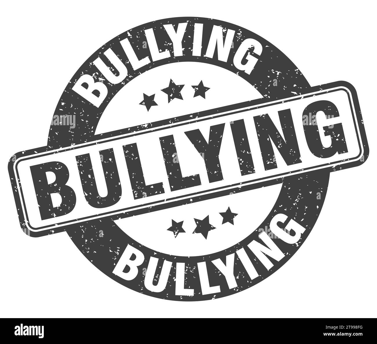 bullying stamp. bullying sign. round grunge label Stock Vector Image ...
