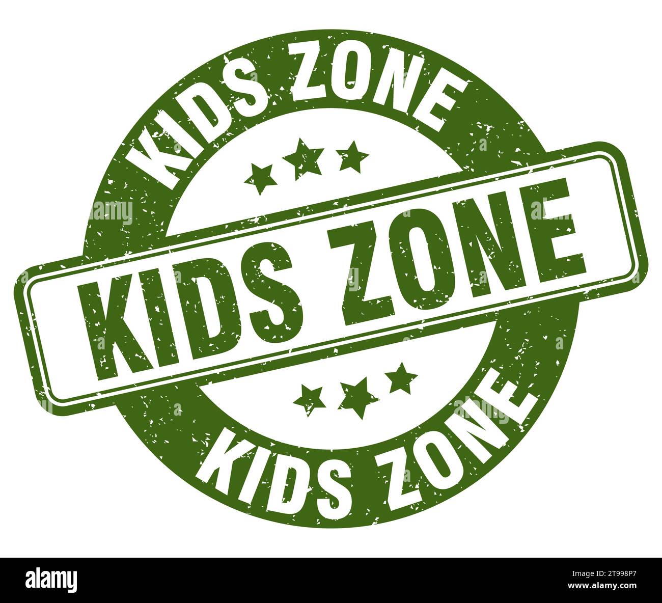 kids zone stamp. kids zone sign. round grunge label Stock Vector Image ...