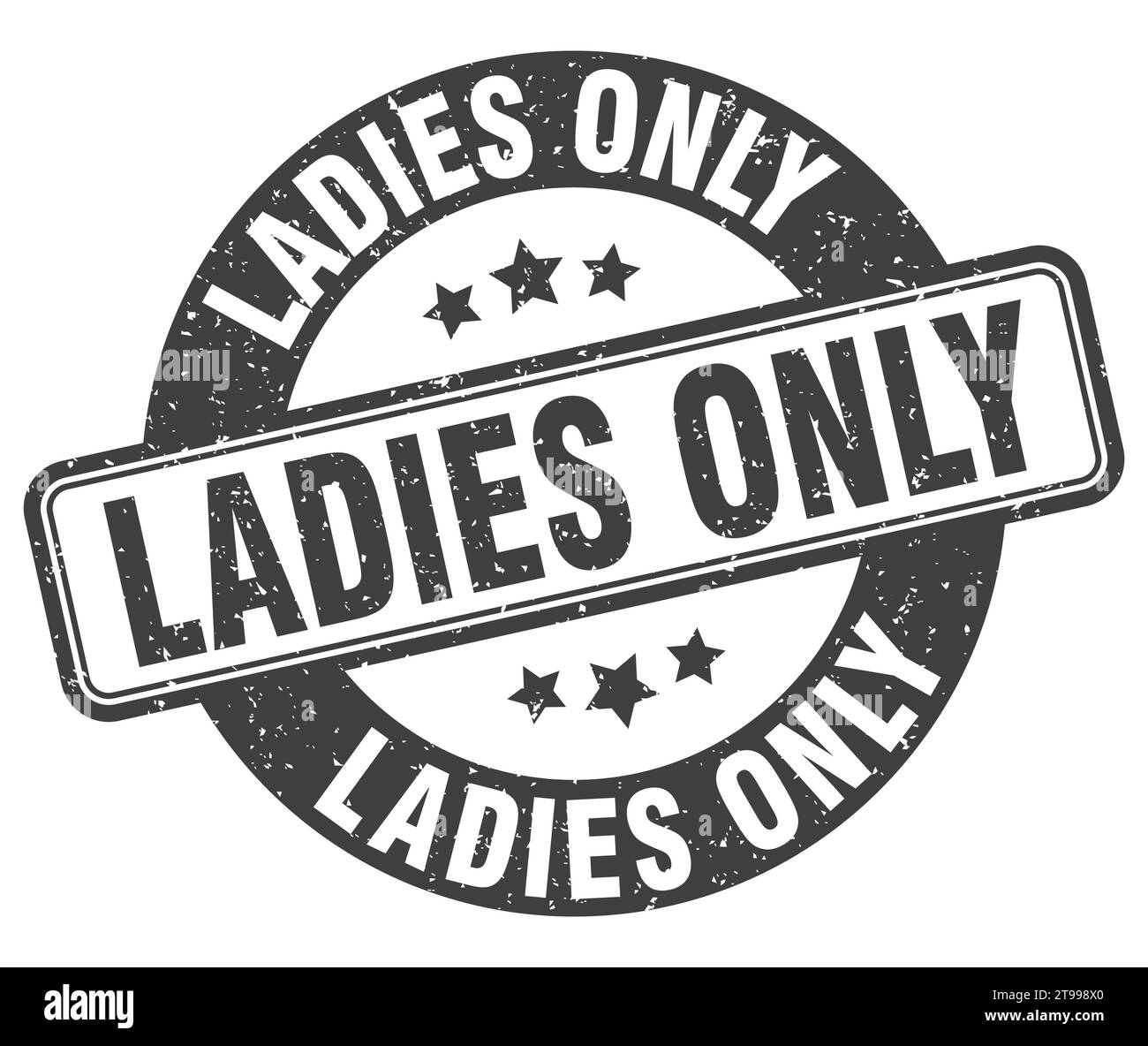 ladies only stamp. ladies only sign. round grunge label Stock Vector ...