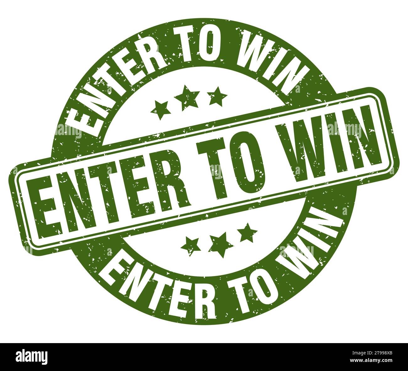 enter to win stamp. enter to win sign. round grunge label Stock Vector ...