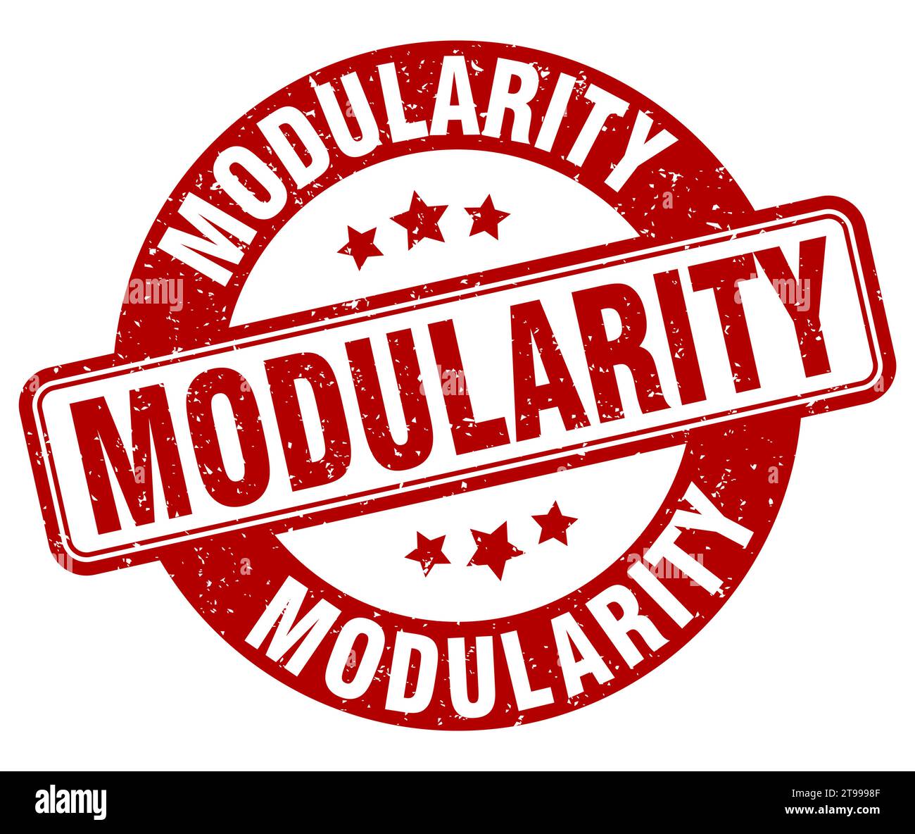 modularity stamp. modularity sign. round grunge label Stock Vector ...