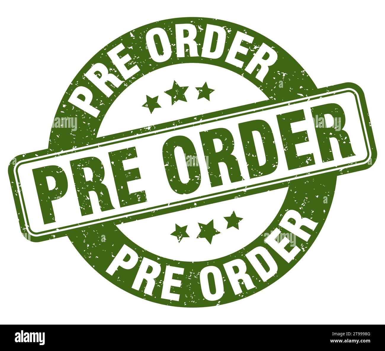 pre order stamp. pre order sign. round grunge label Stock Vector Image ...
