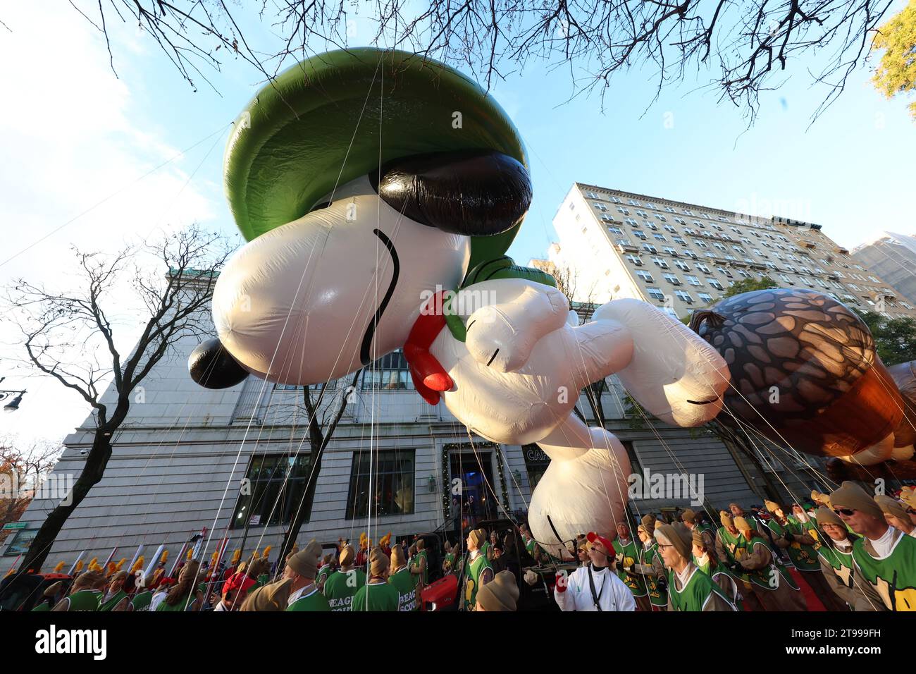 The Beagle Scout Snoopy heads down Central Park West during The 97th ...