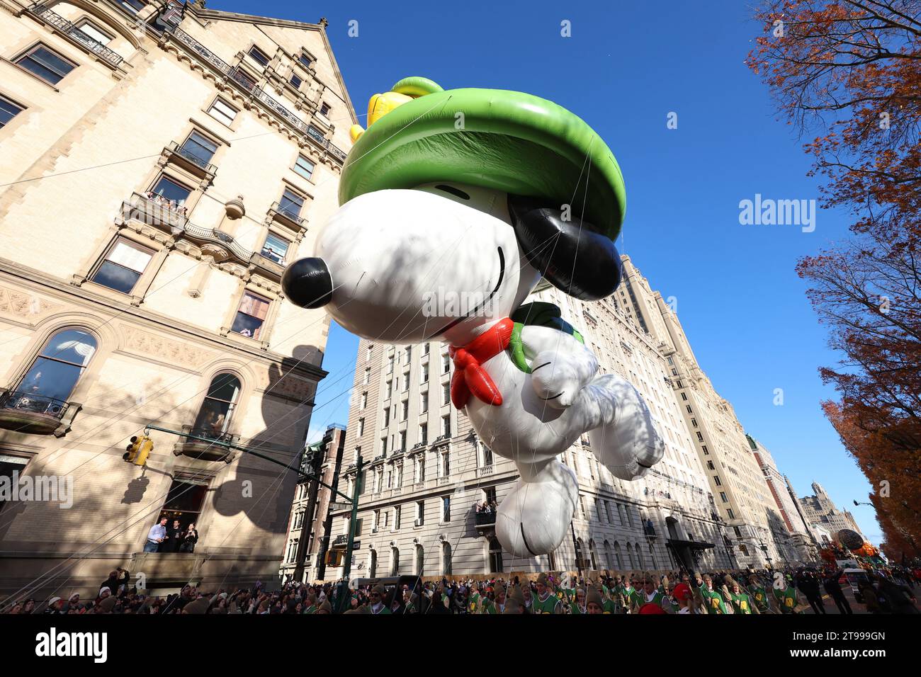 The Beagle Scout Snoopy heads down Central Park West during The 97th ...