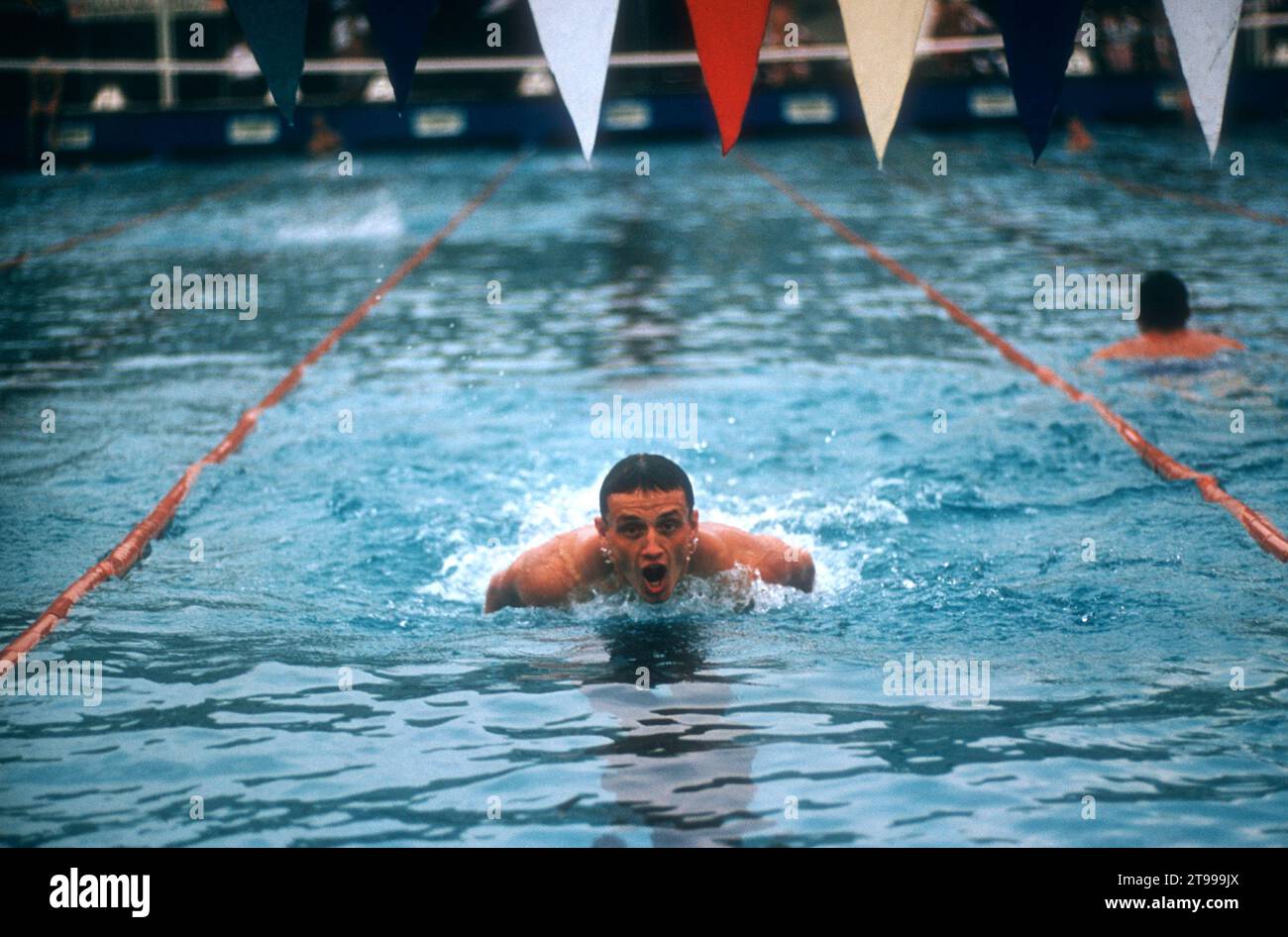 DETROIT, MI - AUGUST, 1956: Willam Yorzyk of the United States swims ...
