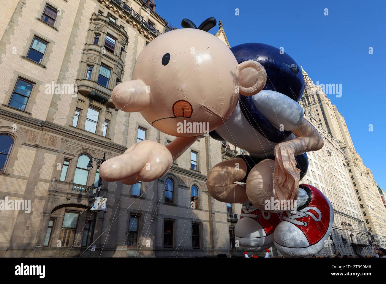 The Diary of a Wimpy Kid heads down Central Park West during The 97th ...