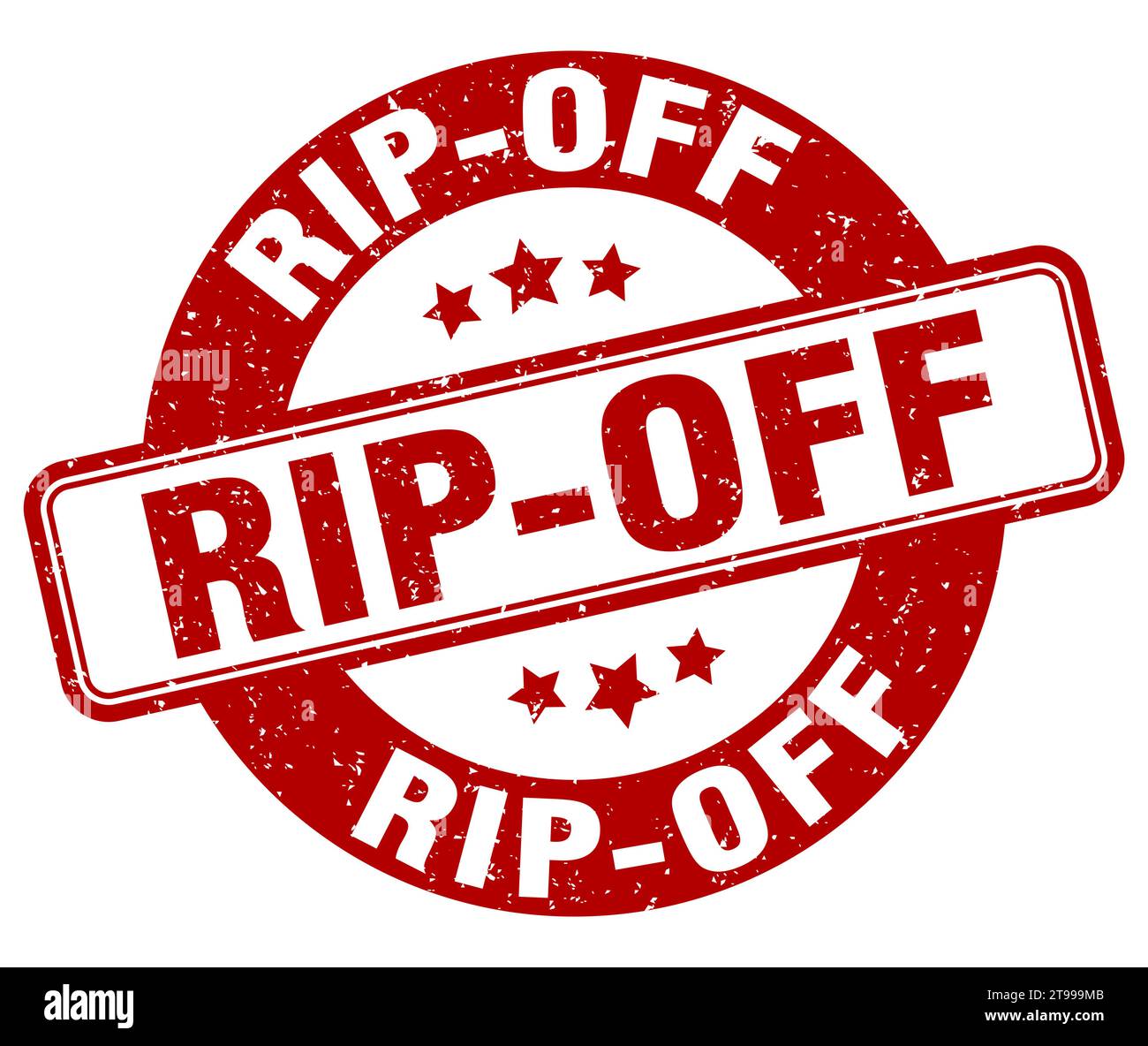 rip-off stamp. rip-off sign. round grunge label Stock Vector Image ...