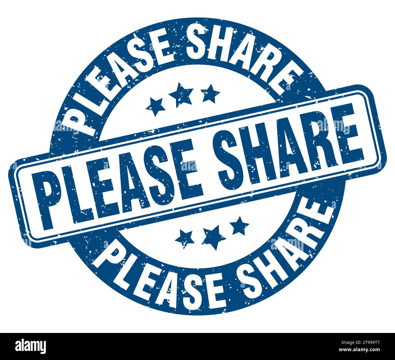 please share stamp. please share sign. round grunge label Stock Vector ...