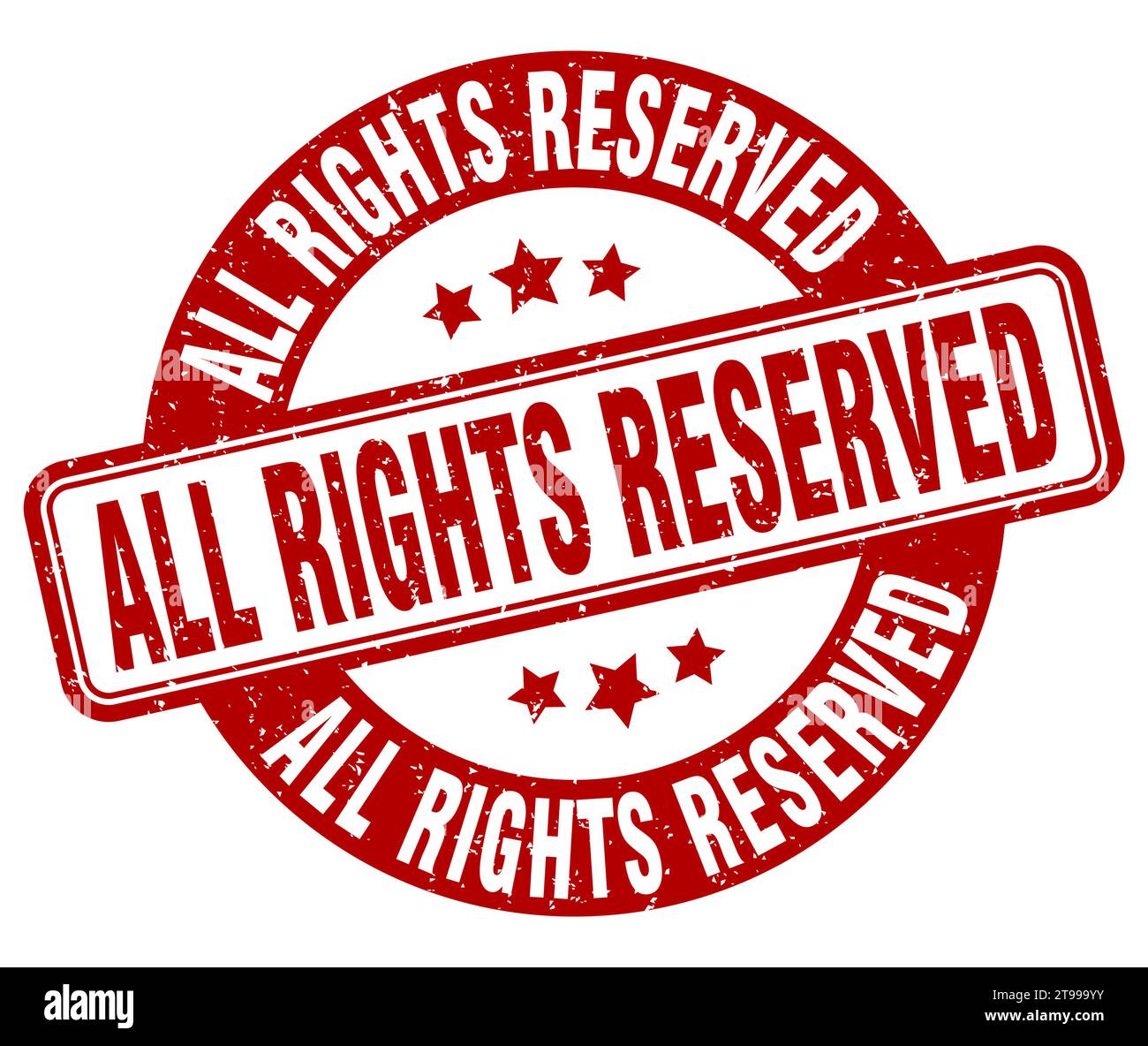 all rights reserved stamp. all rights reserved sign. round grunge label ...
