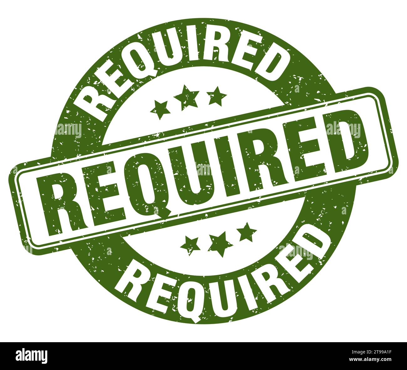required stamp. required sign. round grunge label Stock Vector Image ...