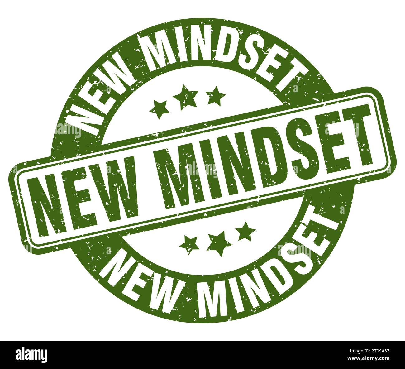 new mindset stamp. new mindset sign. round grunge label Stock Vector ...