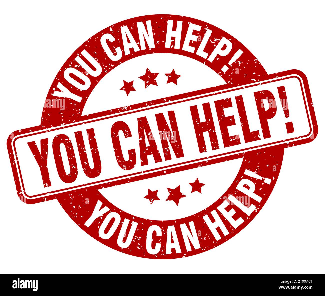 you can help stamp. you can help sign. round grunge label Stock Vector ...