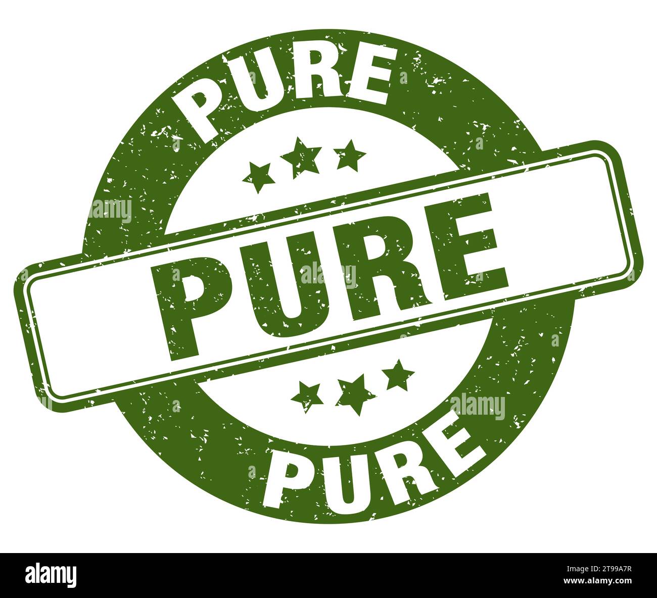 pure stamp. pure sign. round grunge label Stock Vector Image & Art - Alamy