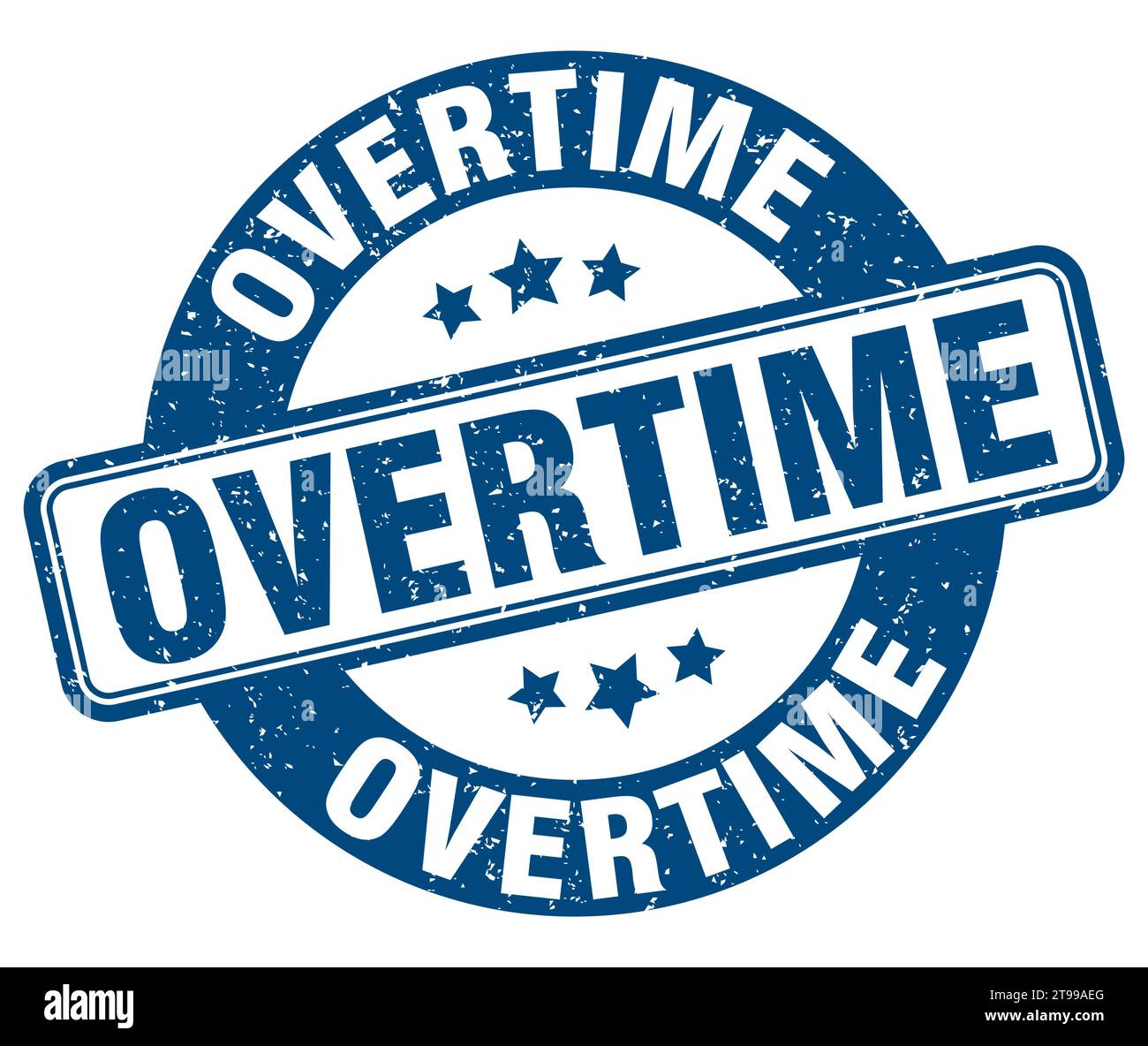 overtime stamp. overtime sign. round grunge label Stock Vector Image ...