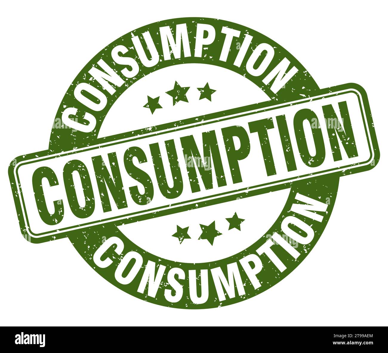 consumption stamp. consumption sign. round grunge label Stock Vector ...