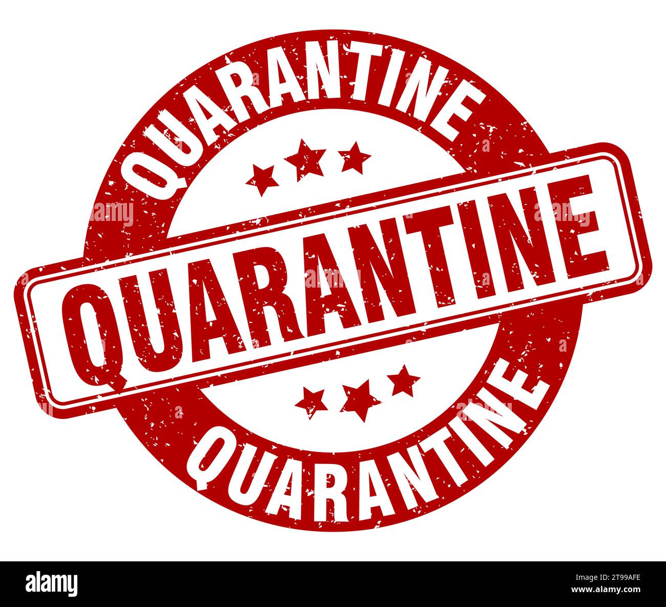 quarantine stamp. quarantine sign. round grunge label Stock Vector ...