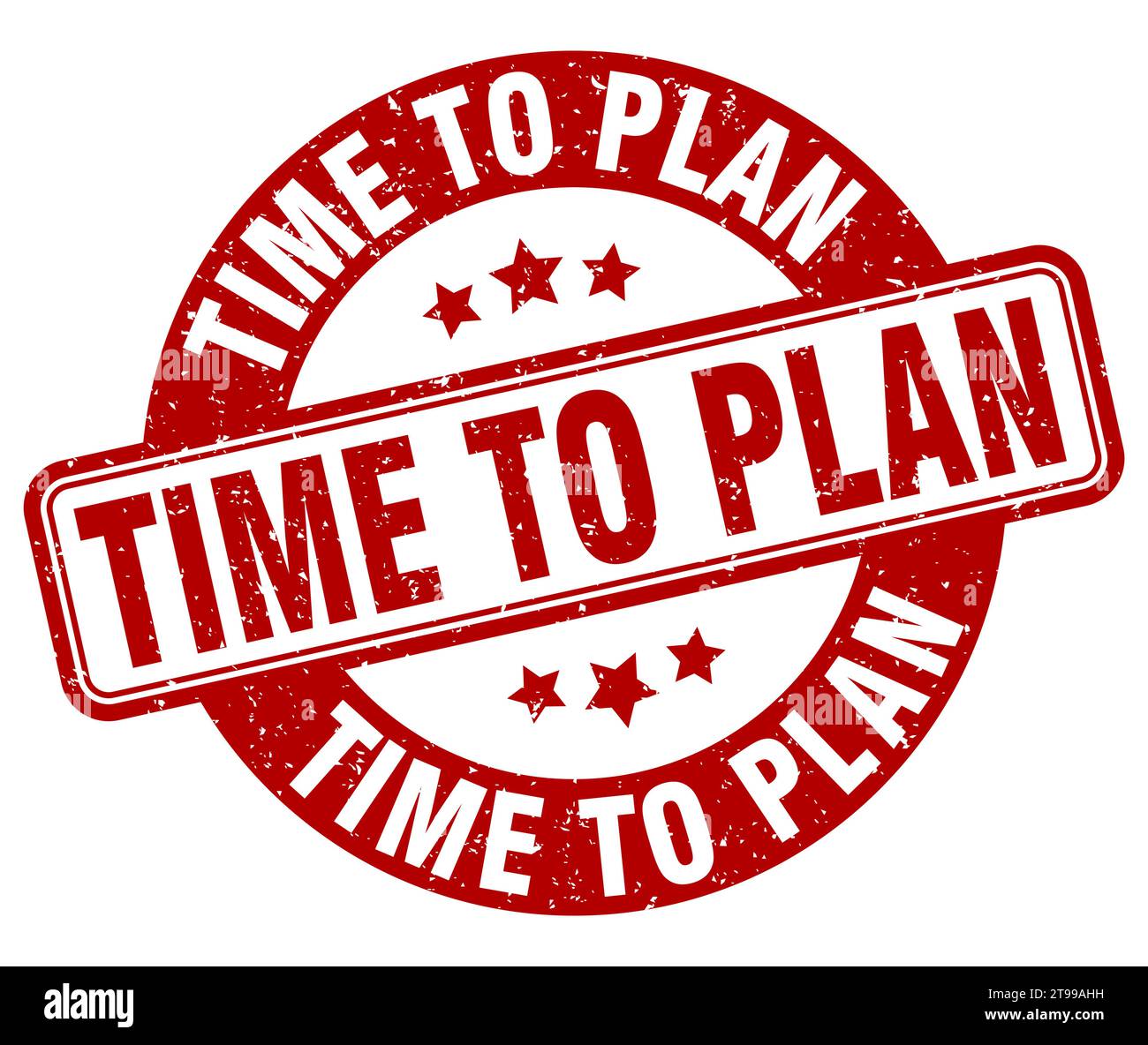 time to plan stamp. time to plan sign. round grunge label Stock Vector ...