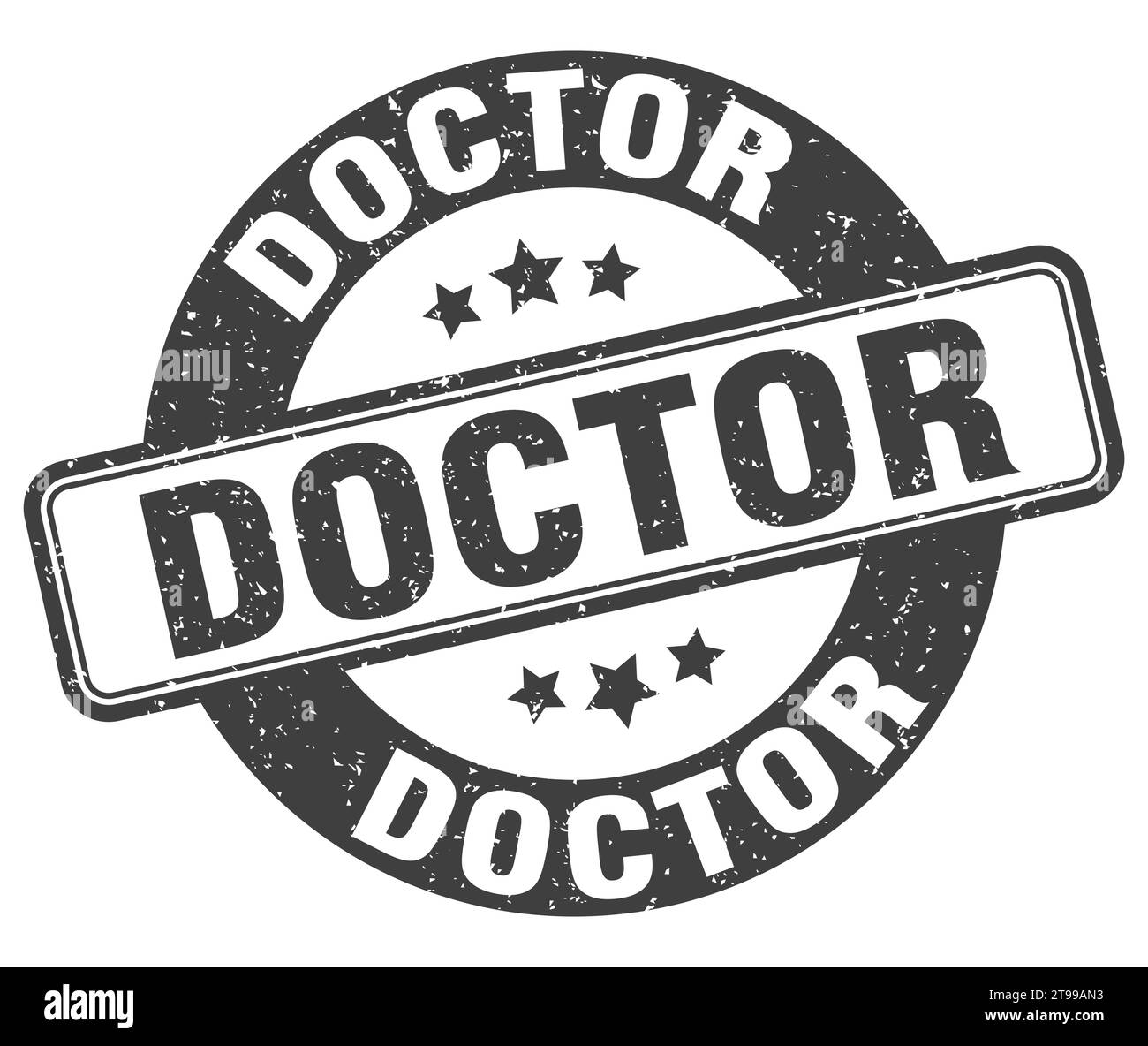 doctor stamp. doctor sign. round grunge label Stock Vector Image & Art ...
