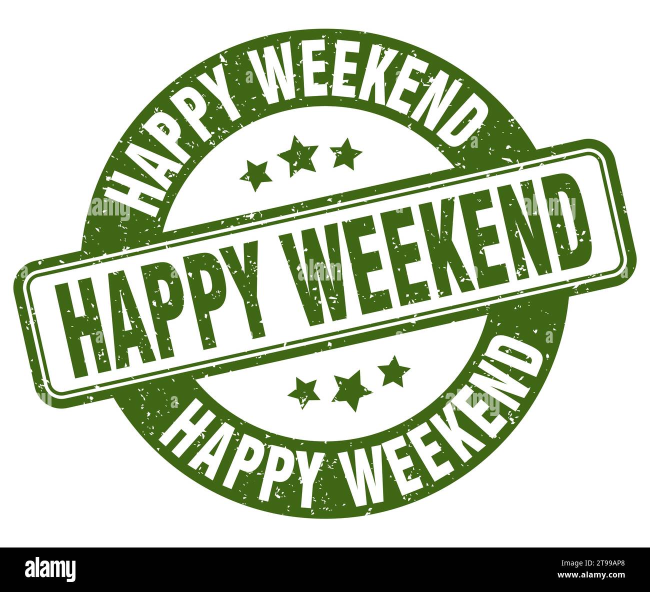 happy weekend stamp. happy weekend sign. round grunge label Stock ...