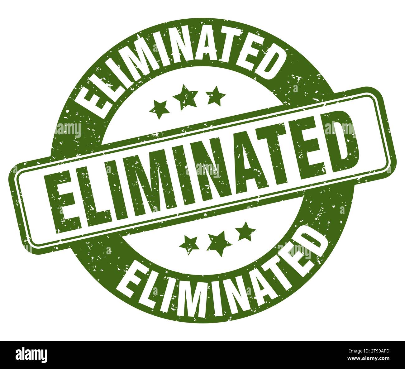 Eliminated sign Stock Vector Images - Alamy
