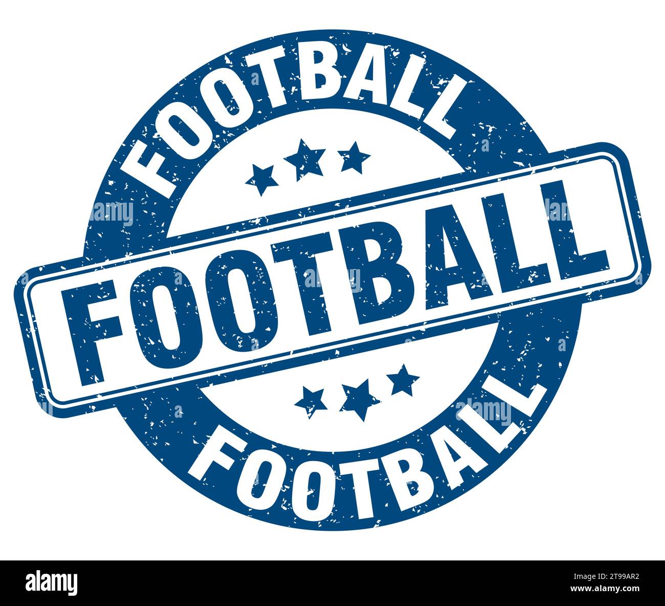 football stamp. football sign. round grunge label Stock Vector Image ...