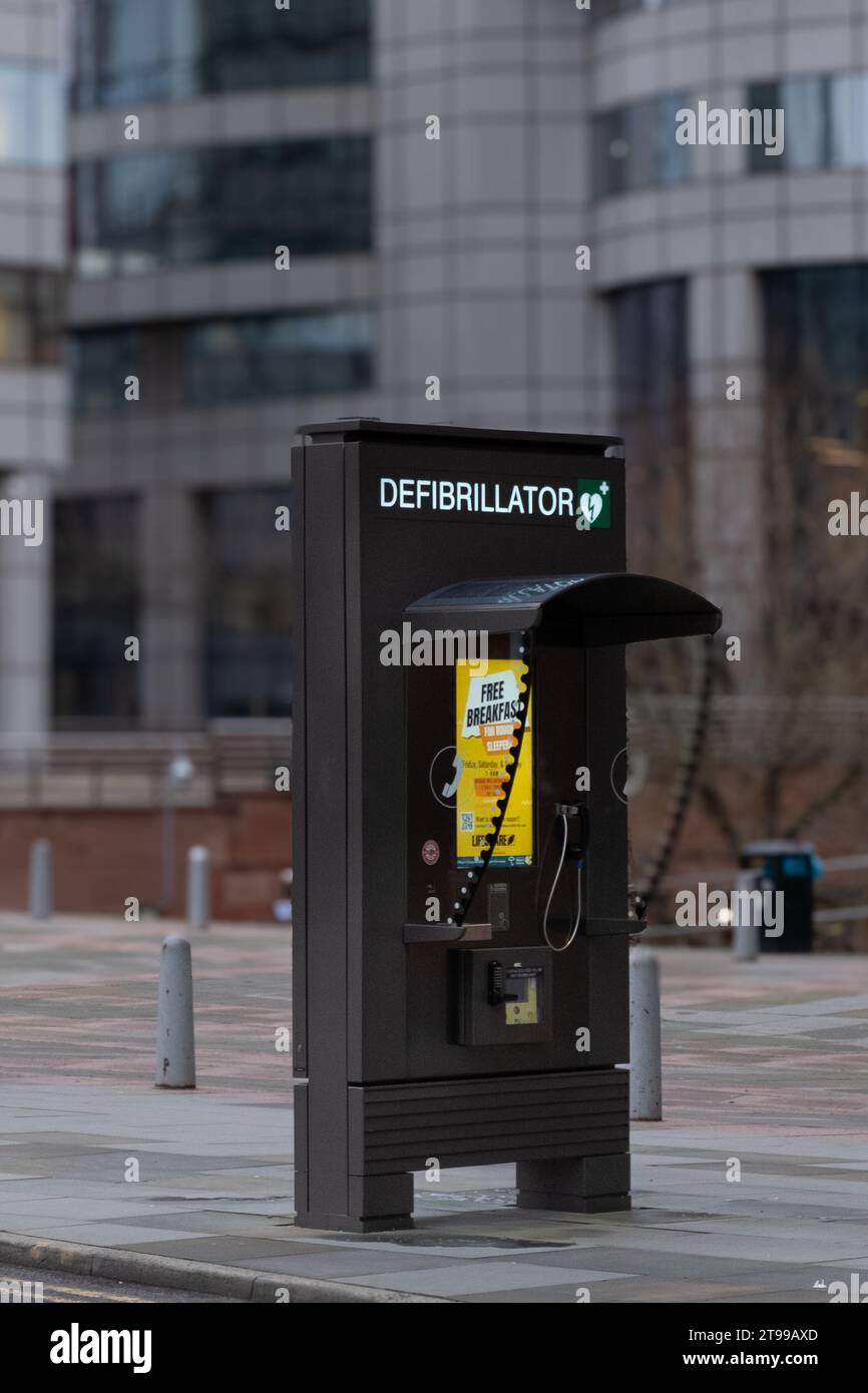 Emergency defibrillator in the Centre of Manchester to save lives from ...