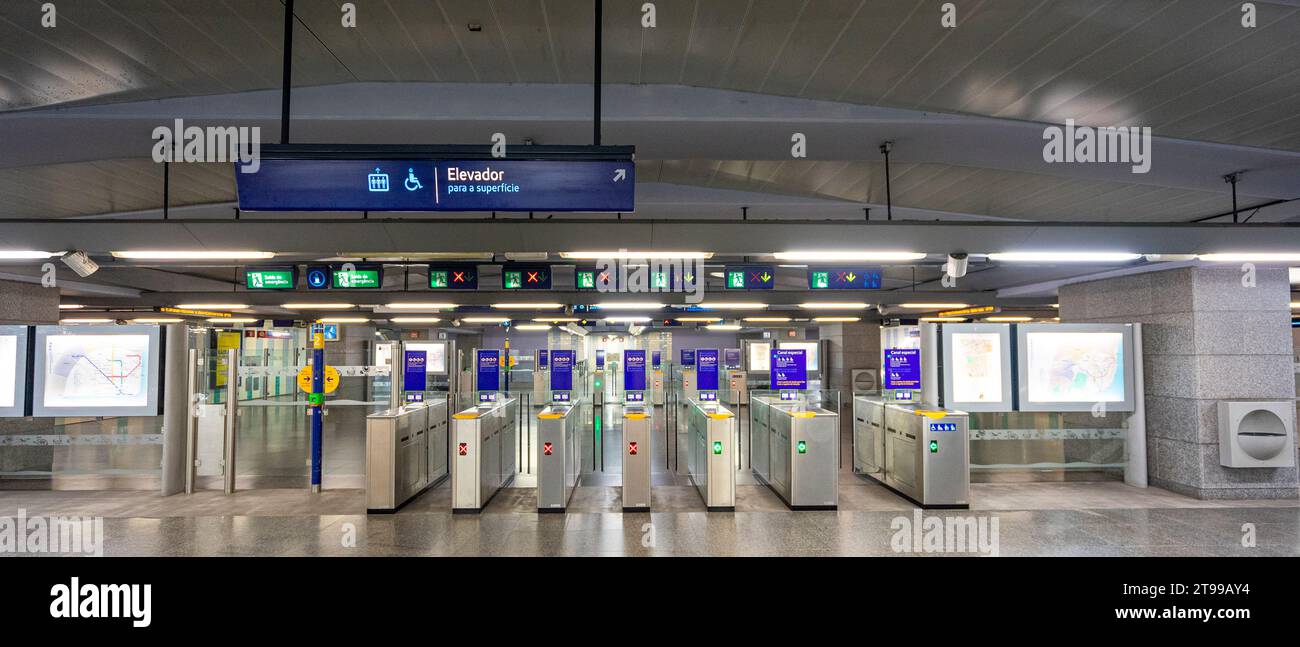 Access gates through transport tickets, tickets and passes. Underground ...