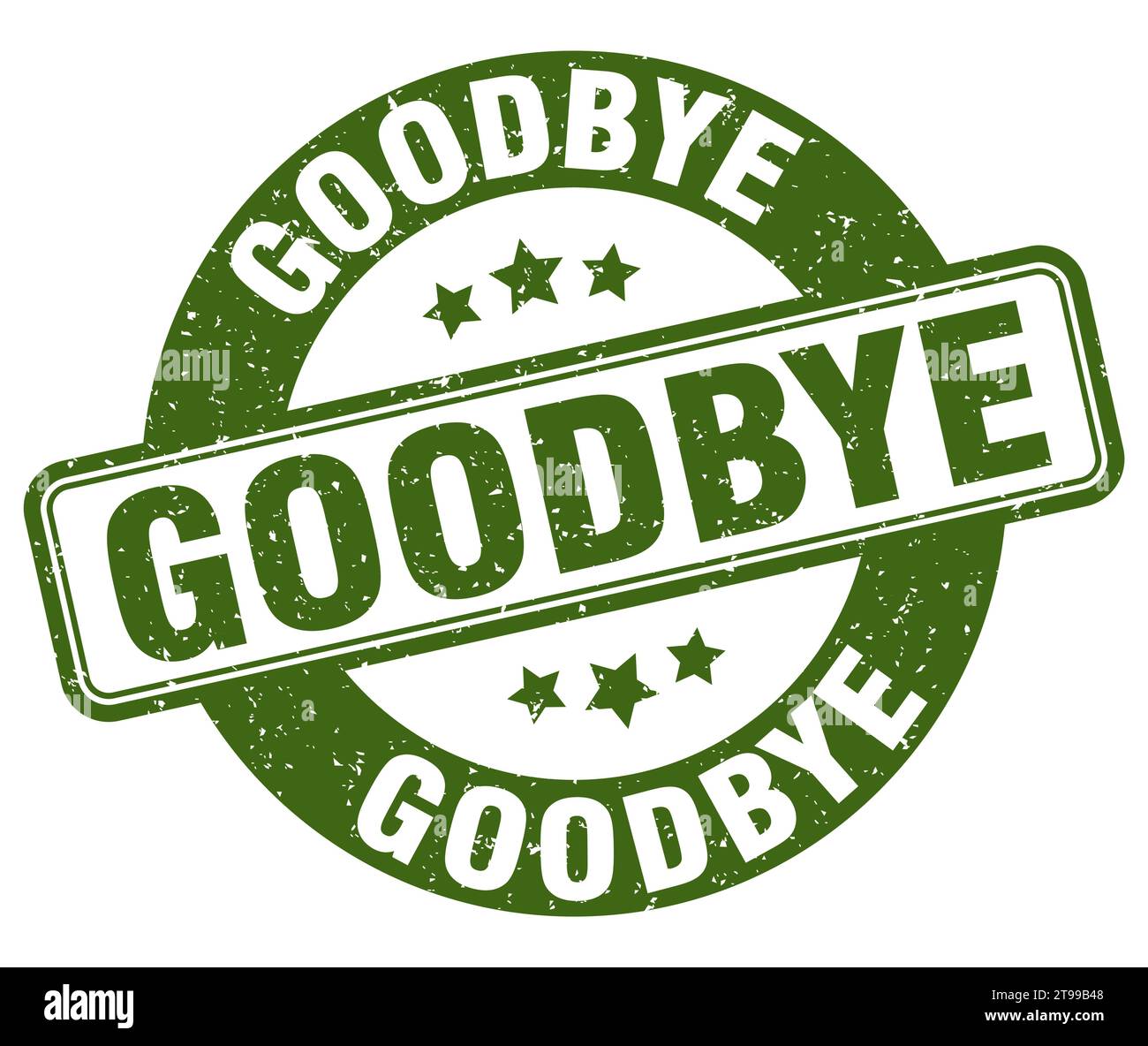 goodbye stamp. goodbye sign. round grunge label Stock Vector Image ...