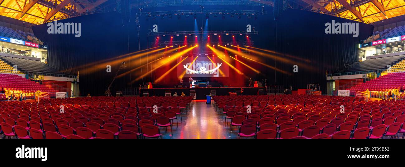 Panoramic image of the audience and stage inside the altice hi-res stock photography and images ...