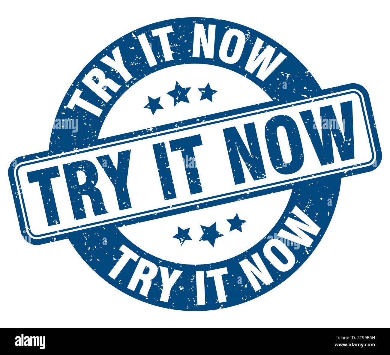 try it now stamp. try it now sign. round grunge label Stock Vector ...