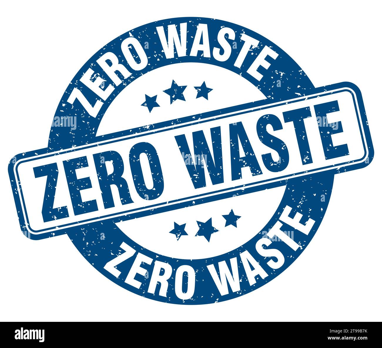 zero waste stamp. zero waste sign. round grunge label Stock Vector ...