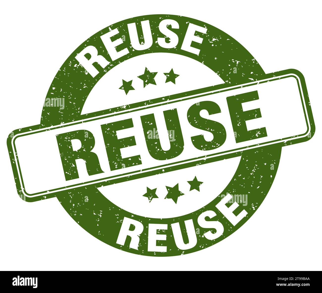 reuse stamp. reuse sign. round grunge label Stock Vector Image & Art ...