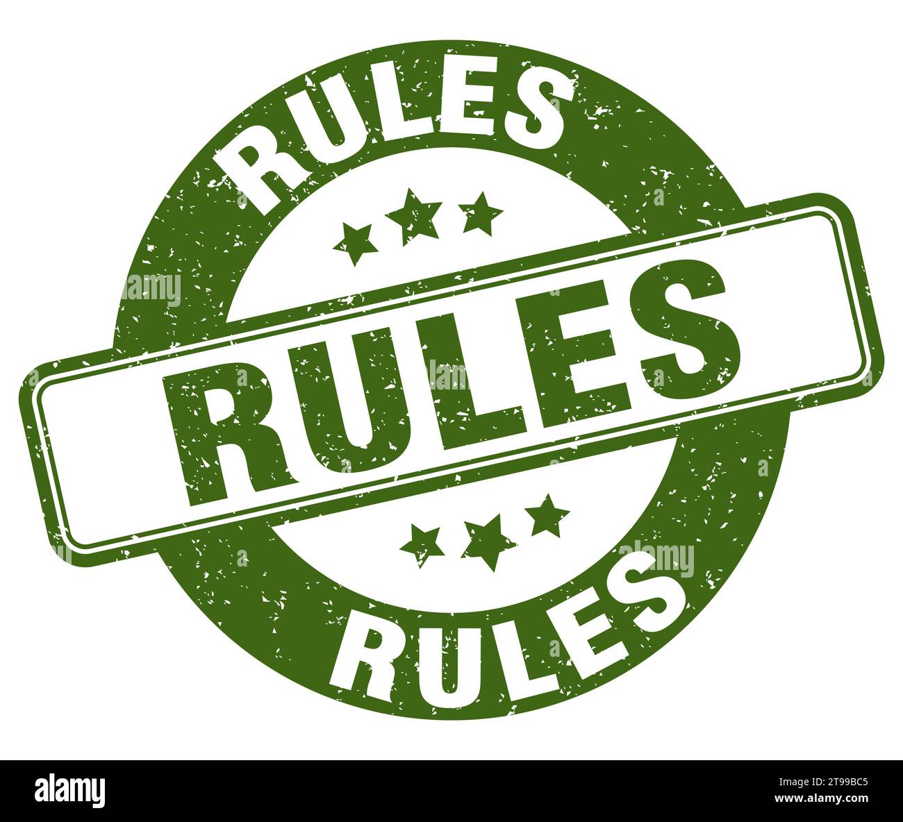 rules stamp. rules sign. round grunge label Stock Vector Image & Art ...