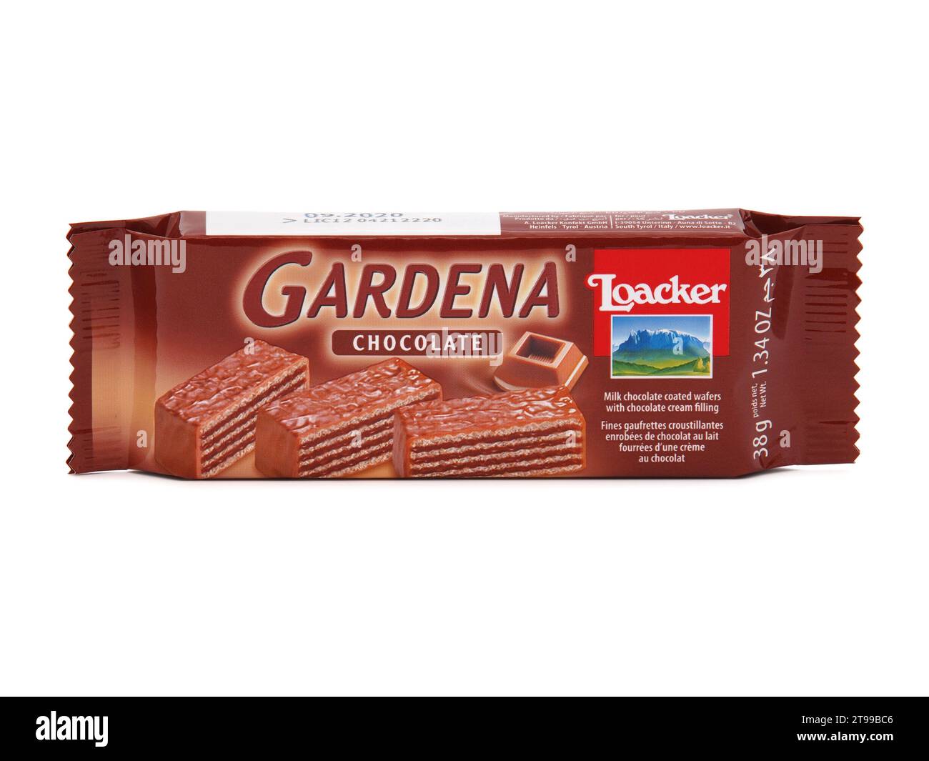 BUCHAREST, ROMANIA - JANUARY 5, 2020. Pack of Gardena Loacker ...