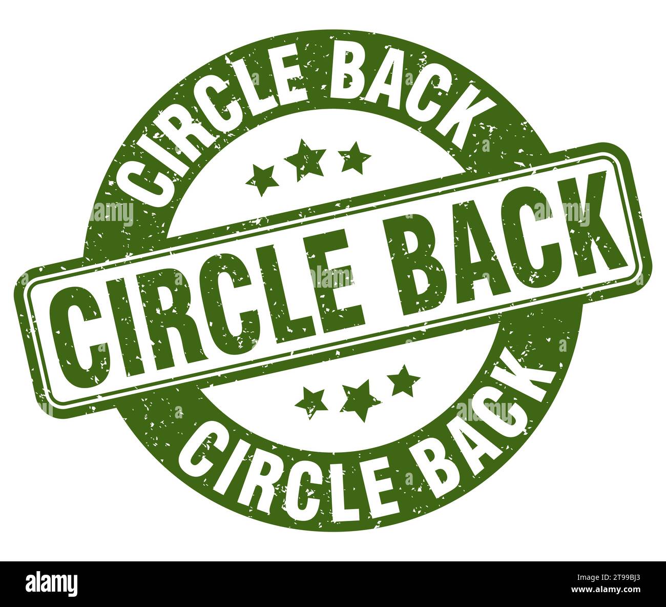 circle back stamp. circle back sign. round grunge label Stock Vector ...